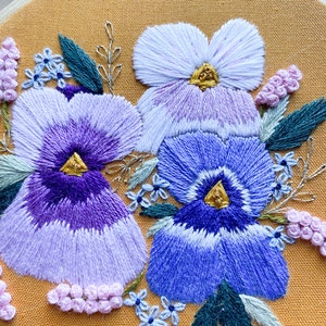 Floral Embroidery Hoop Hand Embroidery Wall Decor Floral - Etsy