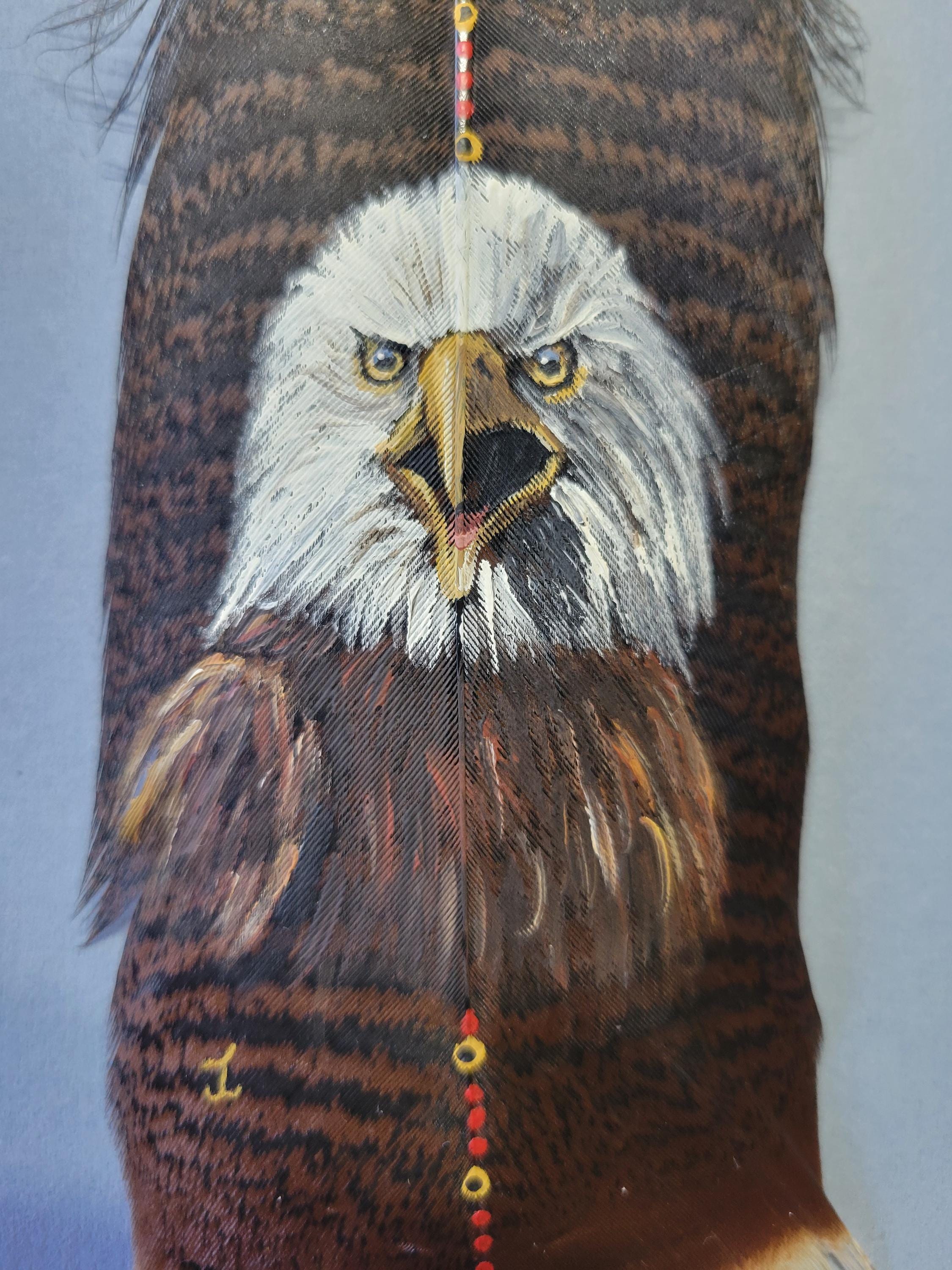 Eagle Spirit Feathers, Feather Art, Painted Feathers, Animal Totems - Etsy