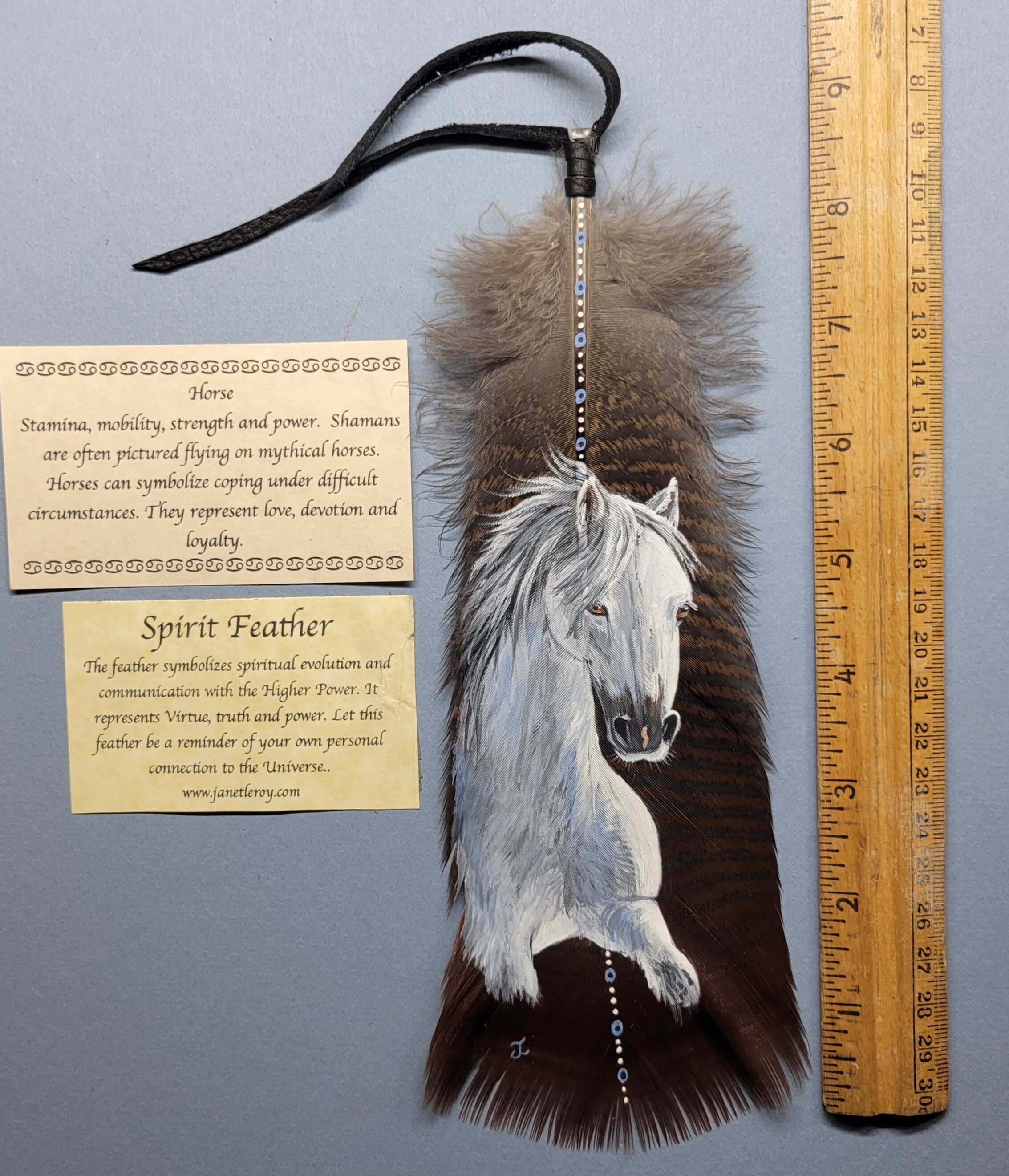 Horse Spirit Feathers, Feather Art, Painted Feathers, Animal Totems - Etsy