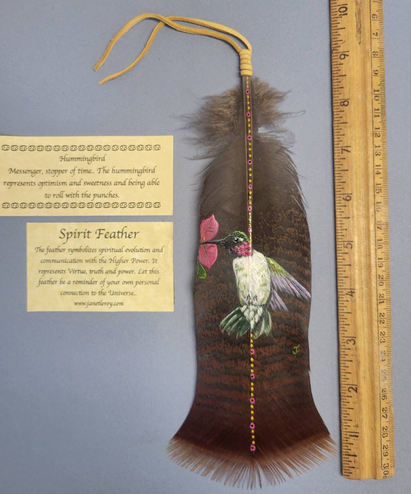 Hummingbird Spirit Feathers, Feather Art, Painted Feathers, Animal ...