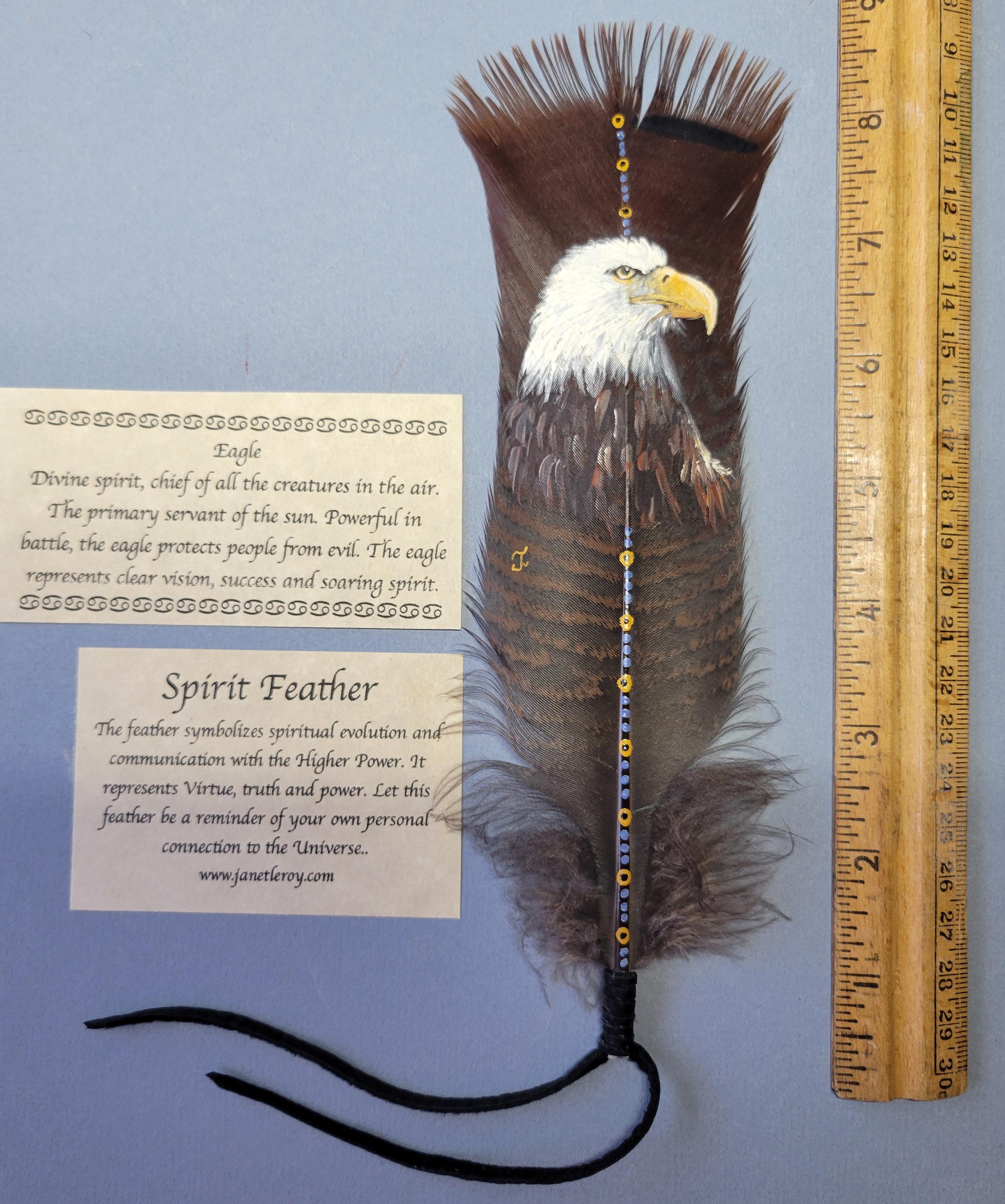 Eagle Spirit Feathers, Feather Art, Painted Feathers, Animal Totems - Etsy