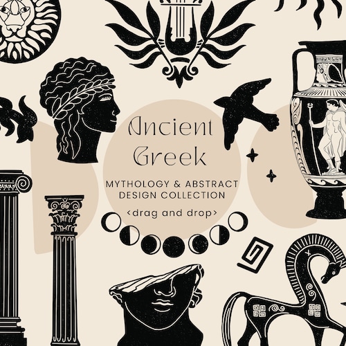 Ancient Greek Column Watercolor Clipart Greece Antique - Etsy