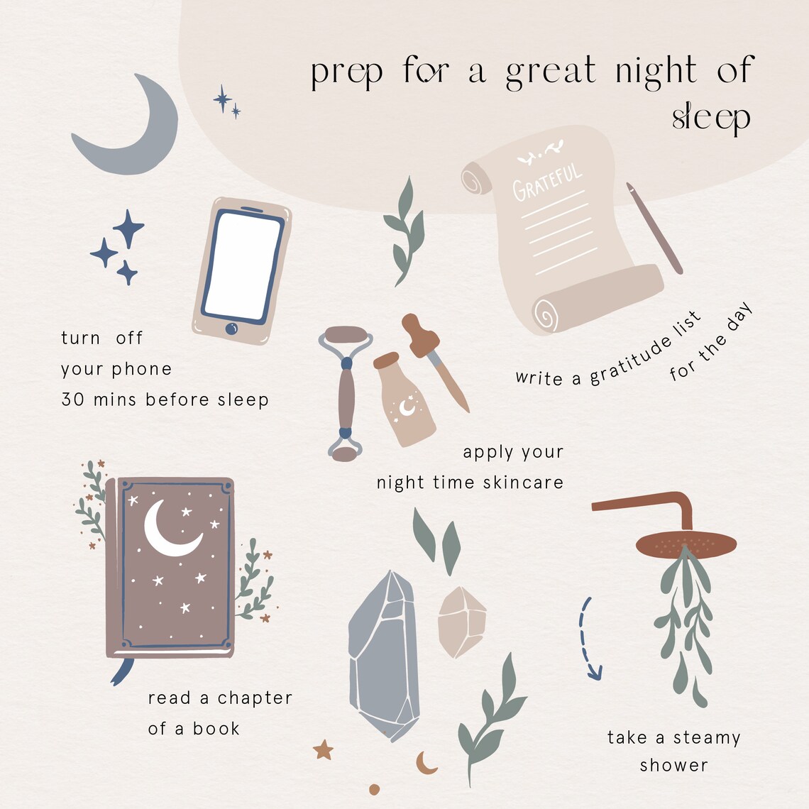 Self Care Collection Clipart Hand Painted Yoga and - Etsy