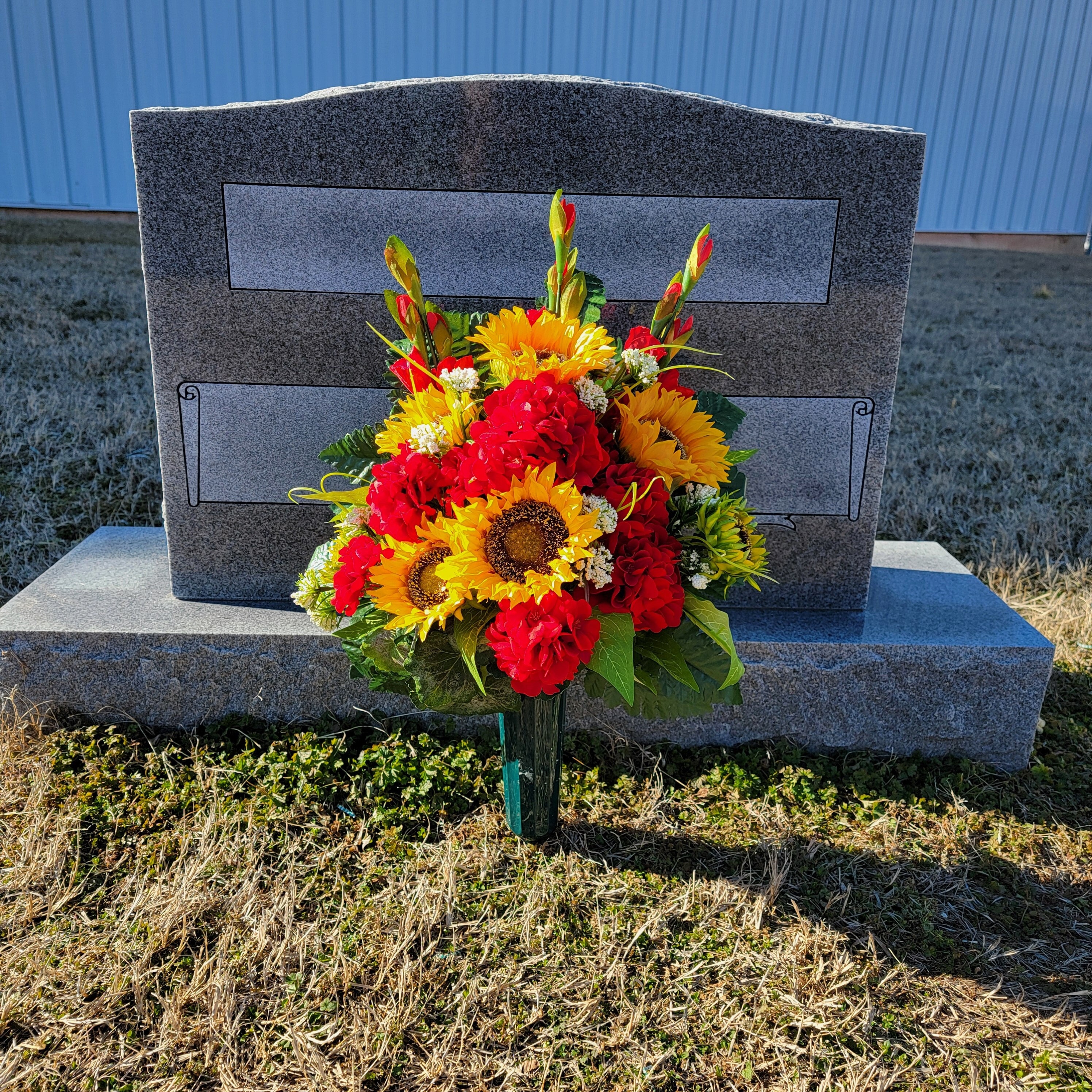How To Decorate Grave With Flowers