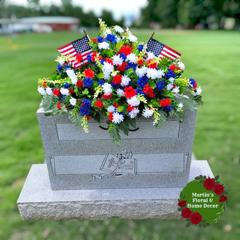 Flower Holder for Headstone - Etsy
