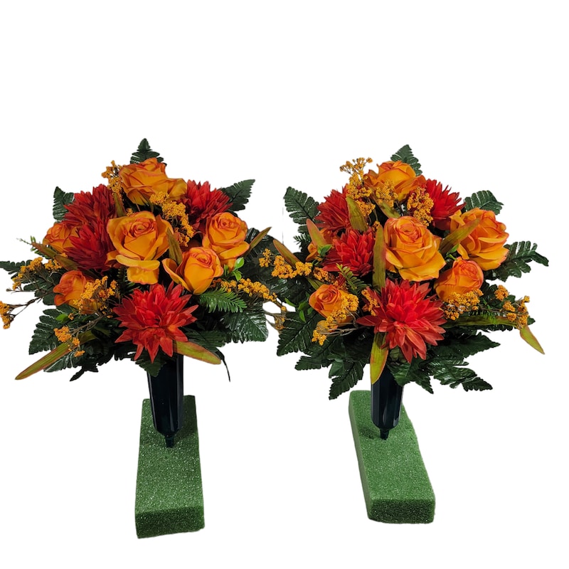Fall Grave Flowers - Etsy