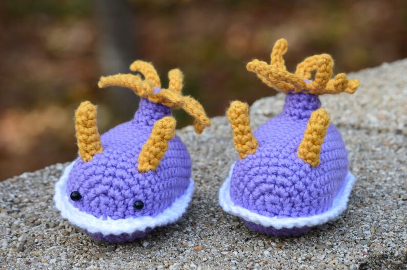 Purple Sea Slug Crochet Pattern *PATTERN ONLY* - Etsy