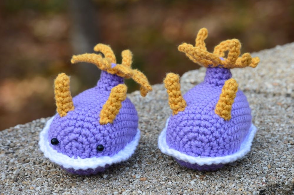 Purple Sea Slug Crochet Pattern PATTERN ONLY - Etsy