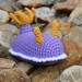 Purple Sea Slug Crochet Pattern *PATTERN ONLY* - Etsy