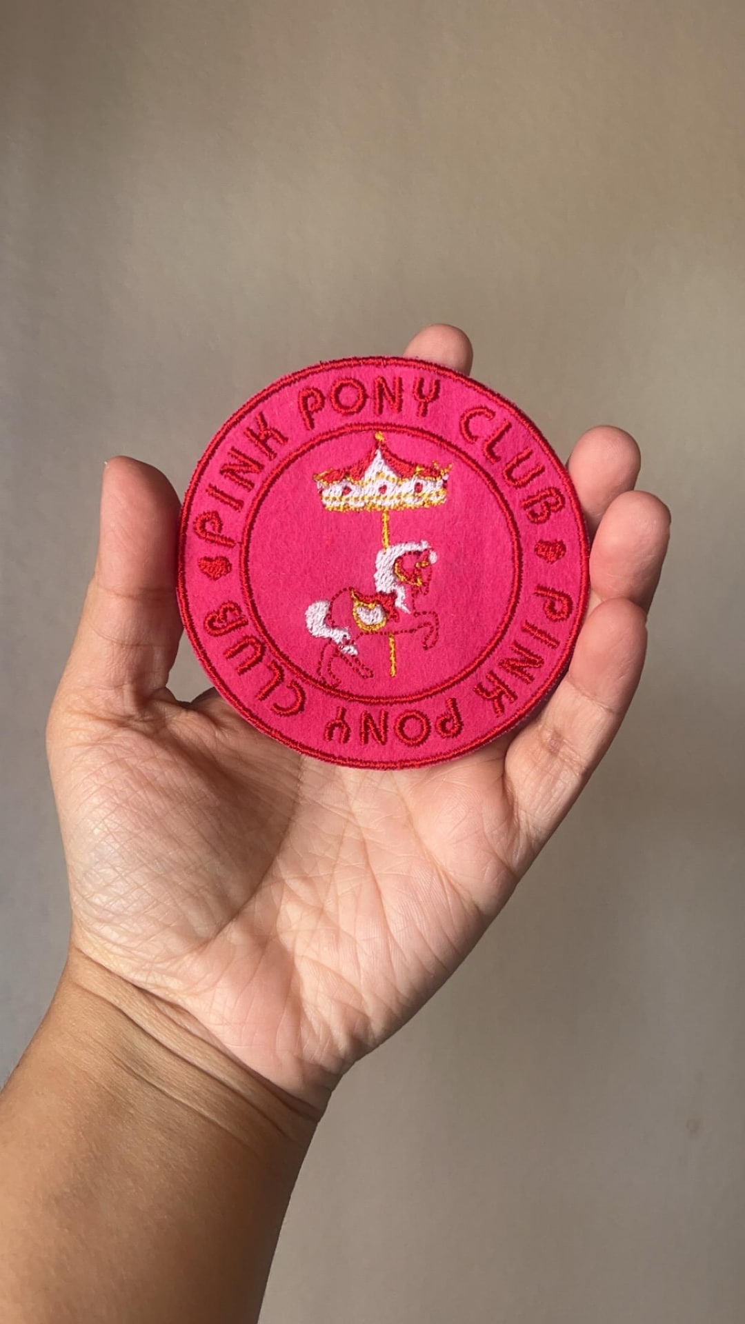 Pink Pony Patch - Etsy