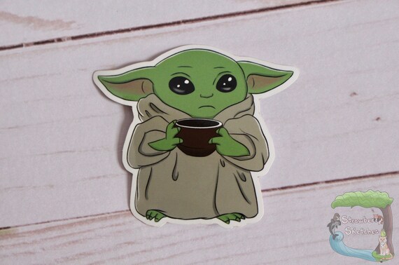 Green Baby Alien Sticker - Etsy