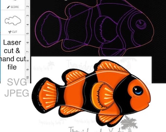 Clownfish Cut File - Etsy