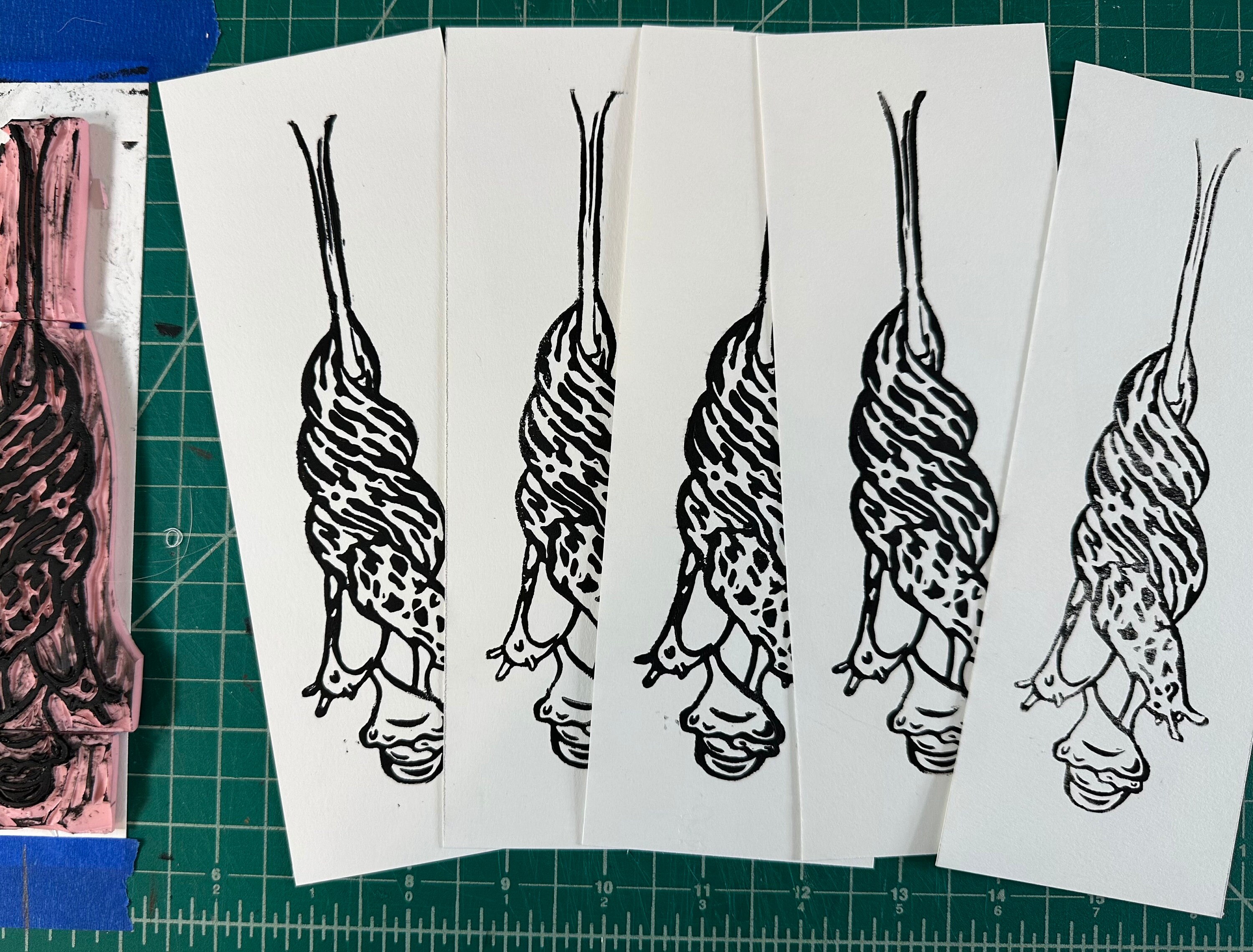 Leopard Slug Linocut, "slug Love", Handmade Linocut Print - Etsy