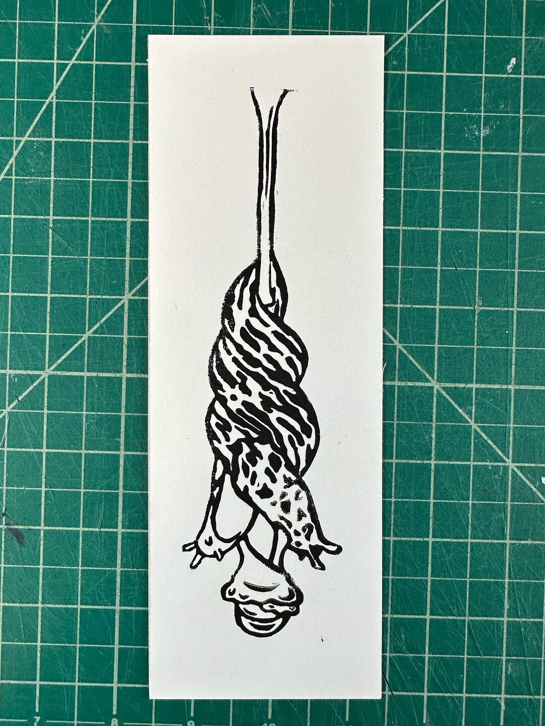 Leopard Slug Linocut, "slug Love", Handmade Linocut Print - Etsy