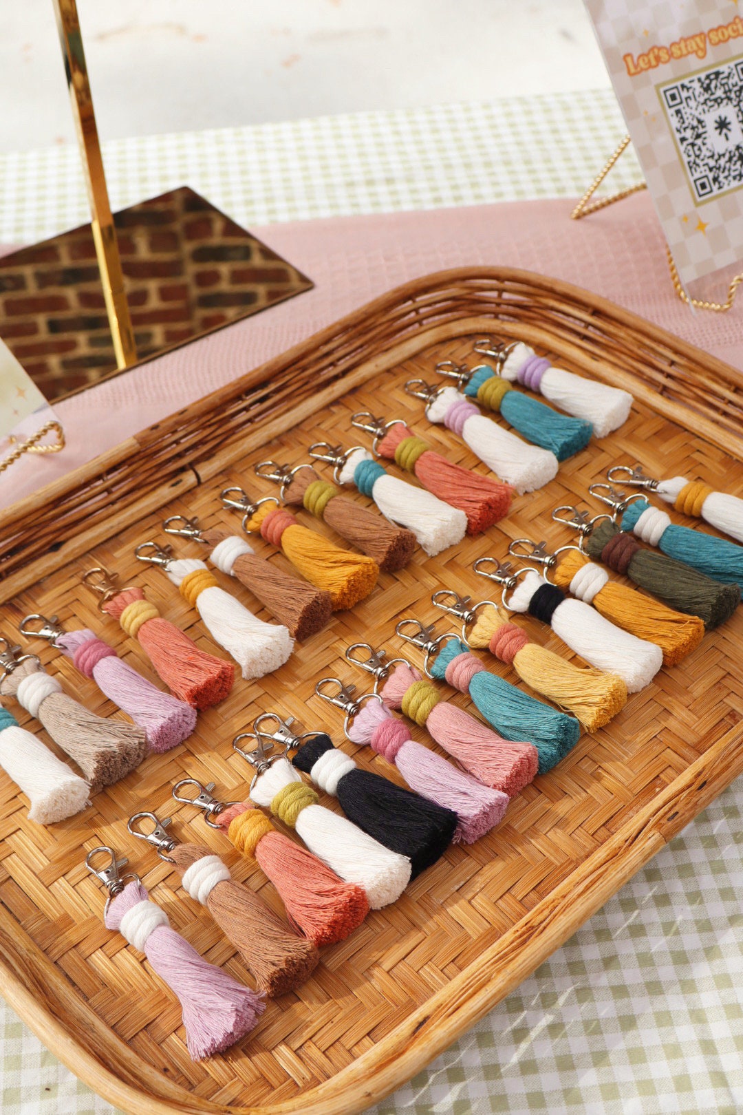 Tassel Keychains || Macrame Keychains - Etsy