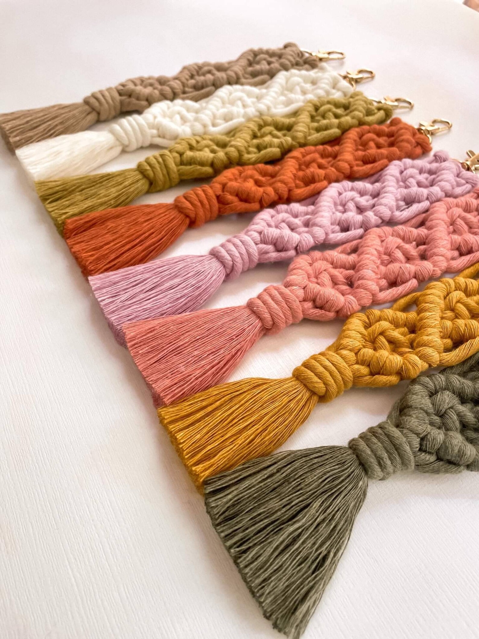 Macrame Keychains || Handmade Macrame Keychain - Etsy