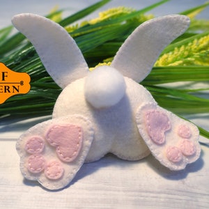Felt Bunny Butt Pattern, Bunny Sewing Pattern, Stuffed Bunny Pattern ...