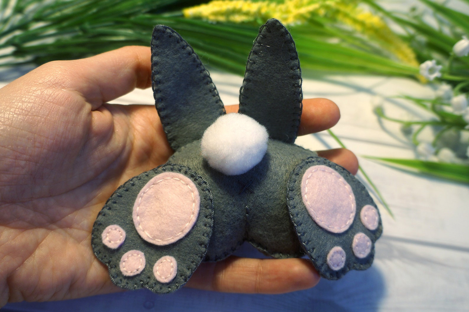 Felt Bunny Butt Pattern, Bunny Sewing Pattern, Stuffed Bunny Pattern ...