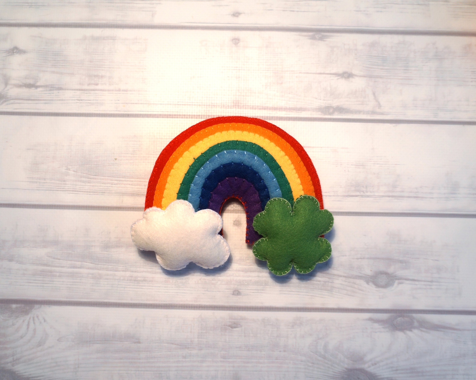 Felt Rainbow Pattern, PDF Instruction for Felt St Patrick's Rainbow ...
