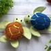 Felt Turtle Pattern, Felt Sea Turtle Pattern, Turtle Sewing Pattern ...