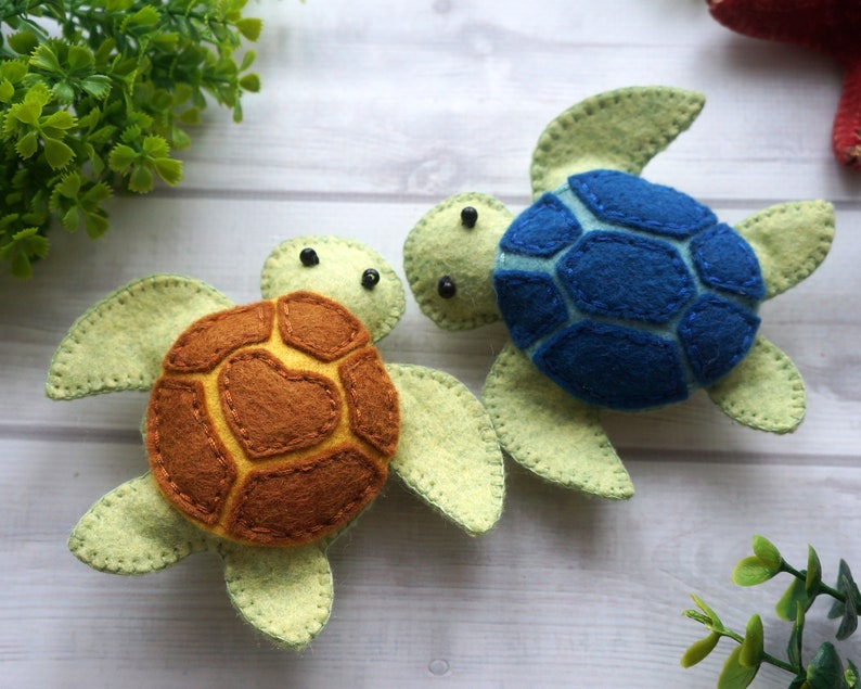 Felt Turtle Pattern, Felt Sea Turtle Pattern, Turtle Sewing Pattern ...