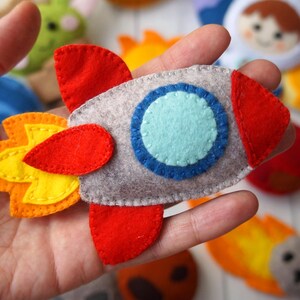 Space Felt Pattern Ornament - Easy Step by Step Instruction How to Sew ...