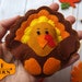 Turkey Sewing Pattern, Felt Thanksgiving Tree Ornament, Felt ...