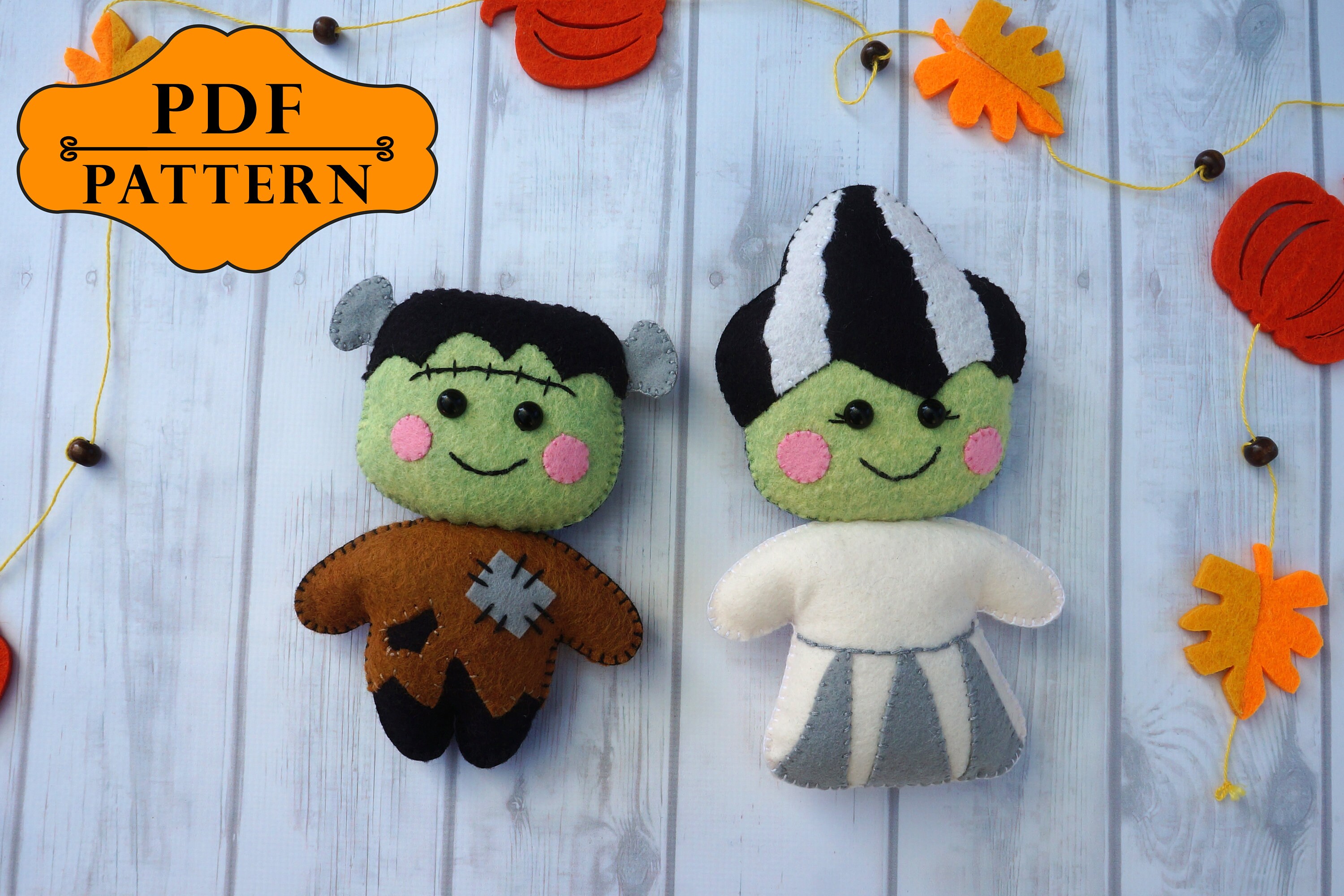 Frankenstein Ornament Sewing Pattern Digital Download - Etsy