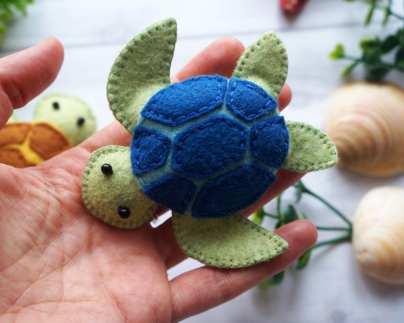 Sea Animals Pattern Sea Creatures Pattern Felt Animals - Etsy
