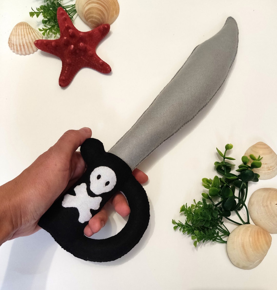 Felt Toy INSTANT DOWNLOAD Pirate Cutlass Pattern & Tutorial, Felt Toy ...