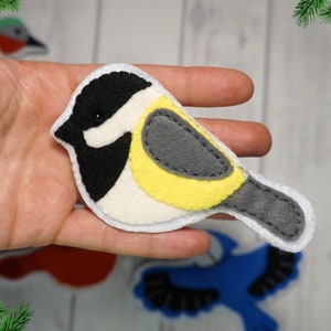 Felt Bird Template, Felt Bird Pattern, Felt Cardinal Pattern Ornament ...