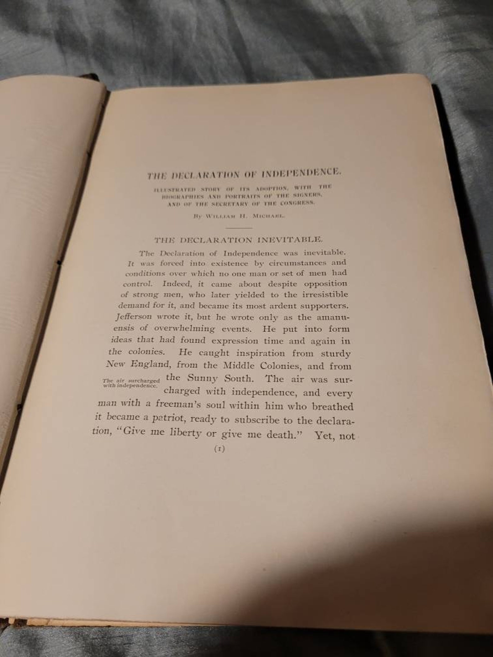 The Story of the Declaration of Independence Illustrated 1904 ...