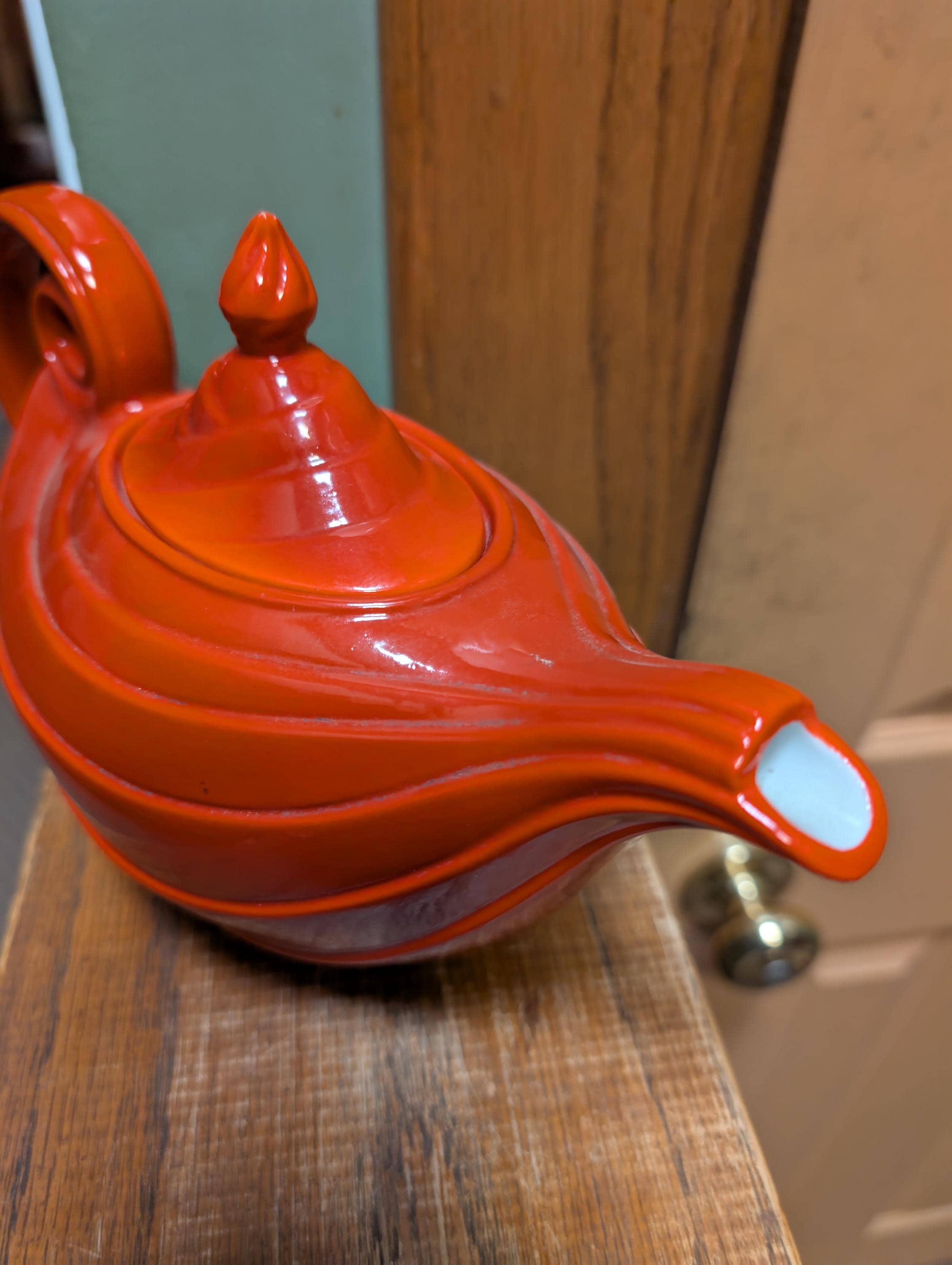 Vintage Hall Chinese Red Teapot - Etsy