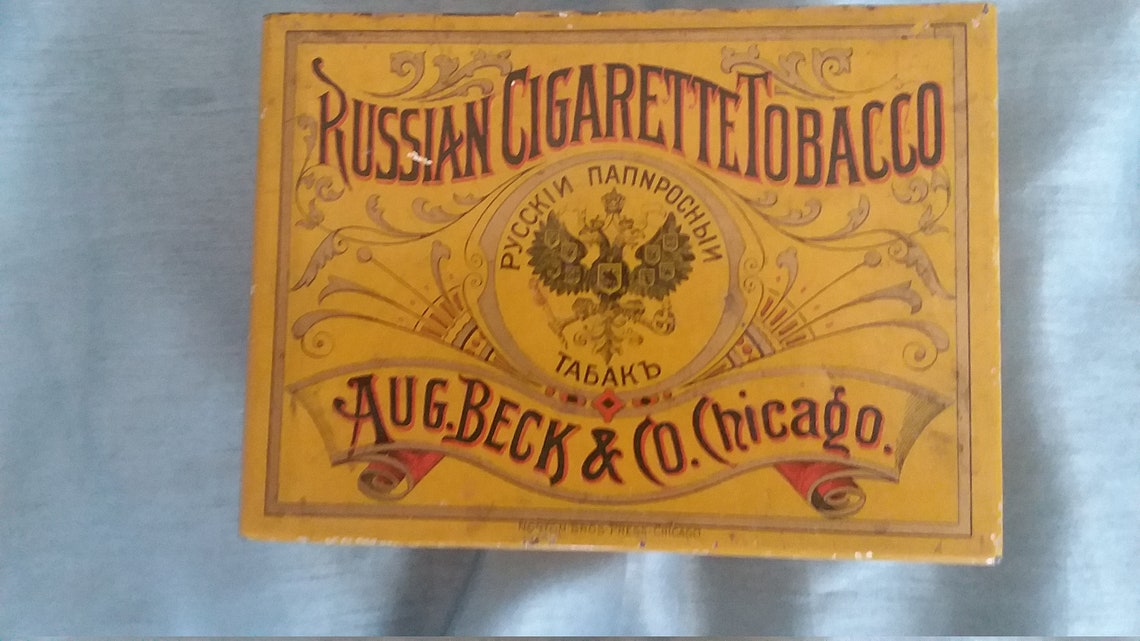 Russian Cigarette Tobacco Tin - Etsy