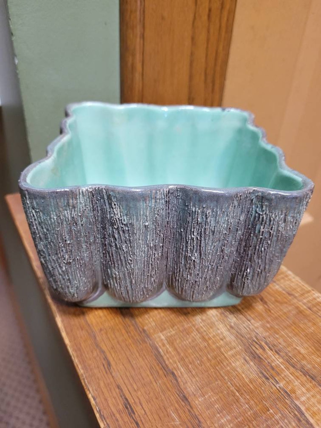 Mid Century Aborn G 5 California Turquoise Vase Pot - Etsy