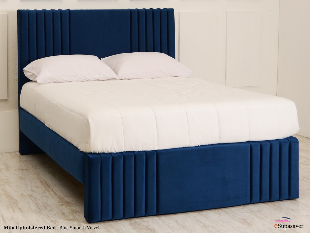 Mila Bed Frame. Compact Space Saver Size. Available in Crush Velvet ...