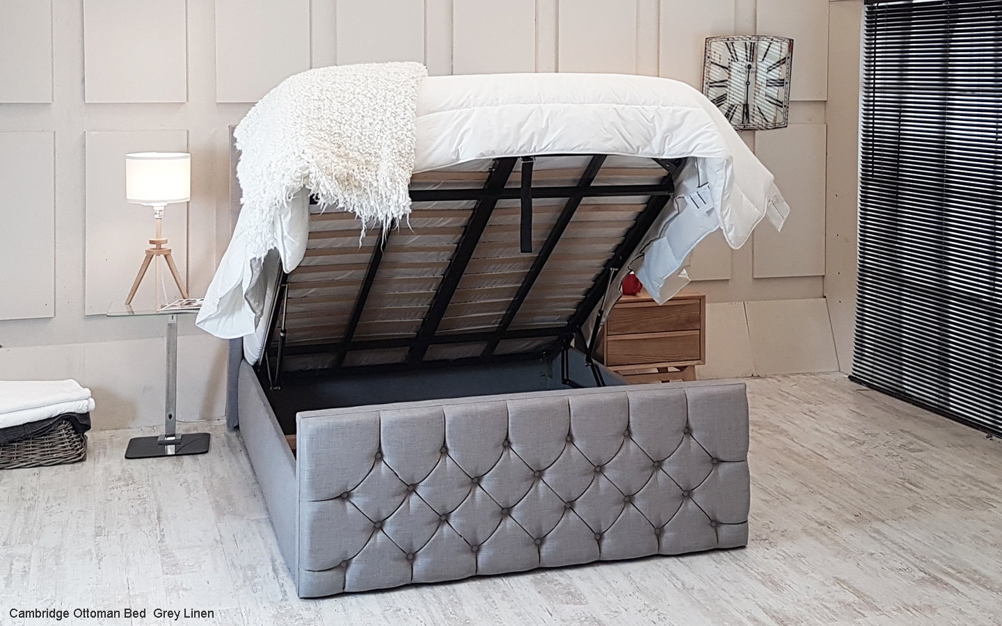 Gas lift ottoman bed store