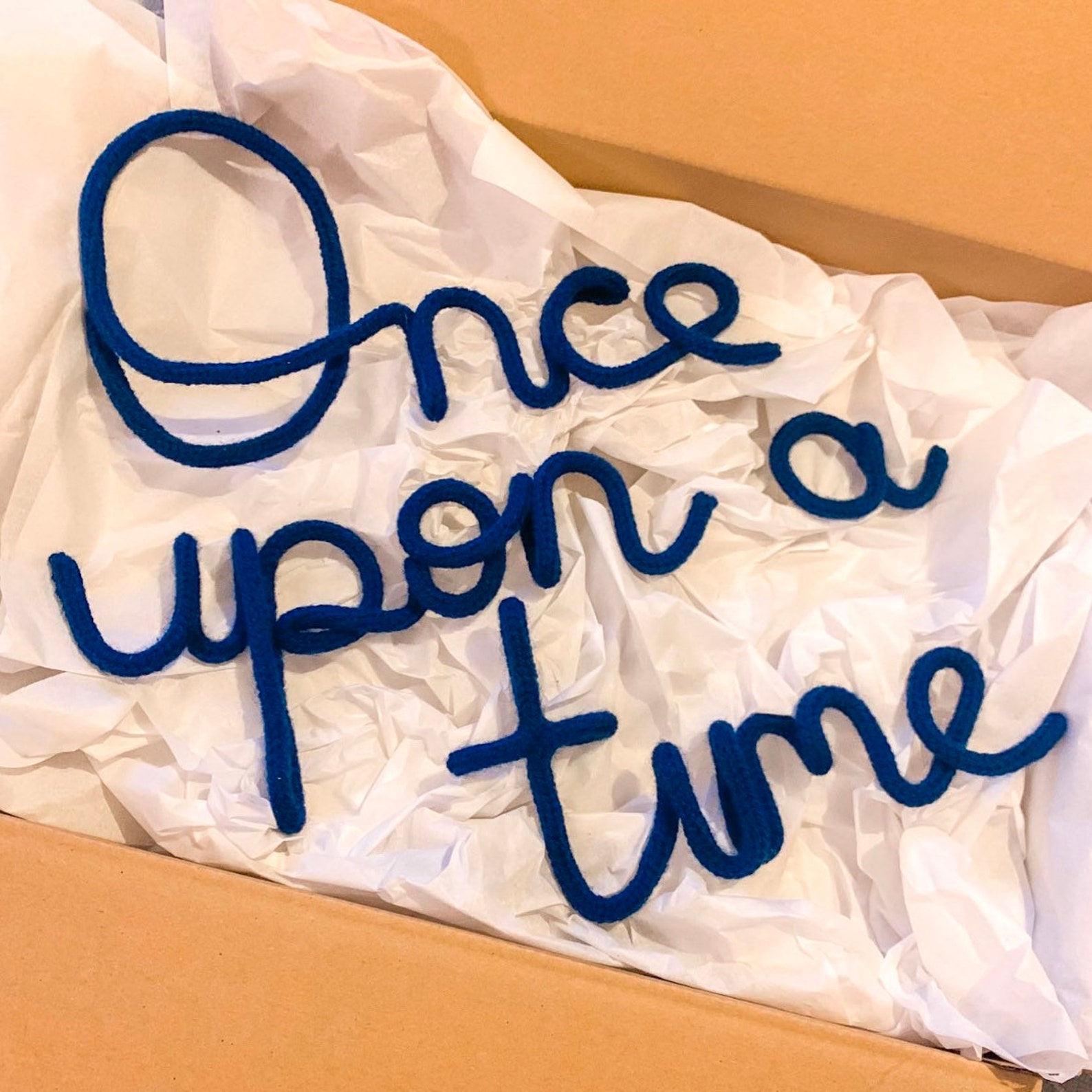 Once Upon a Time Knitted Wire Sign - Etsy