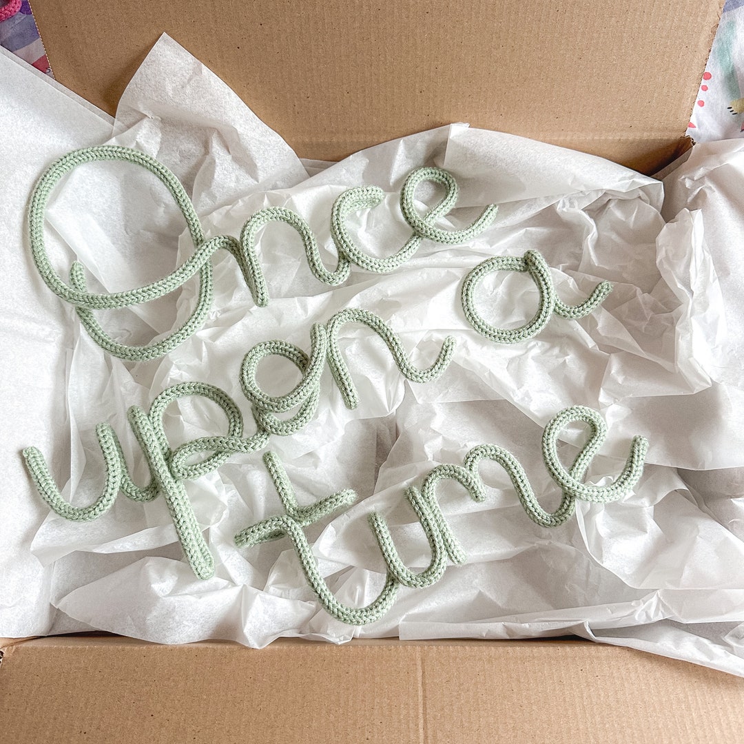 Once Upon a Time - Knitted Wire Sign - Etsy