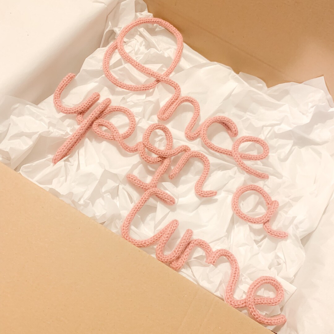 Once Upon a Time Knitted Wire Sign - Etsy