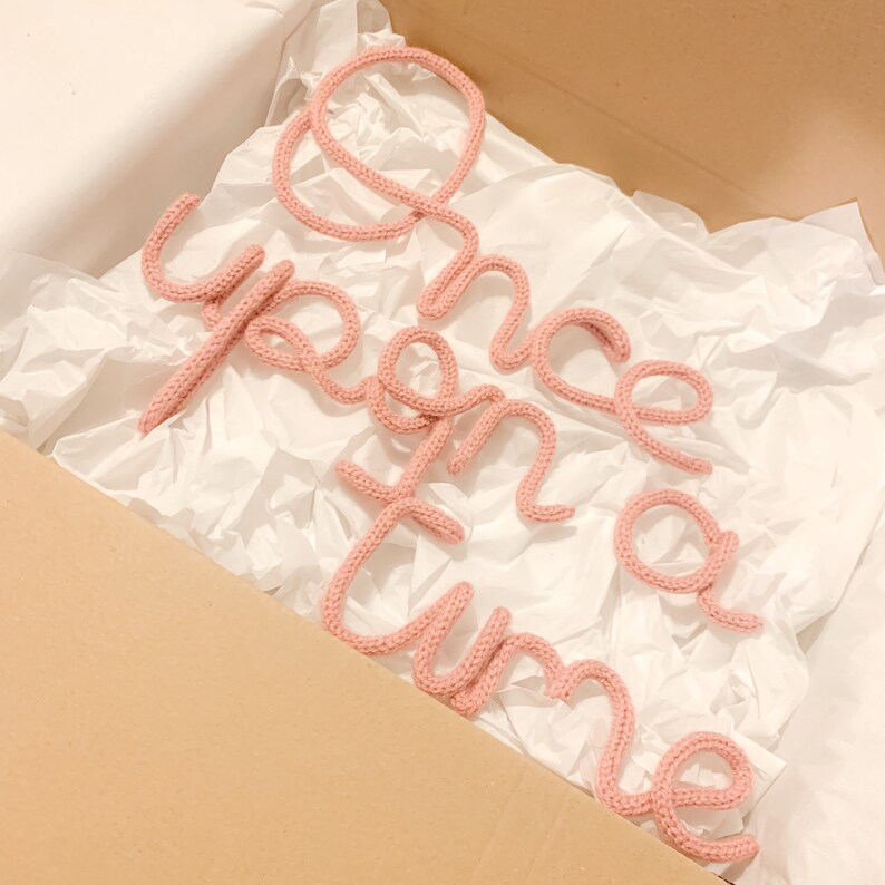 Once Upon a Time Knitted Wire Sign - Etsy