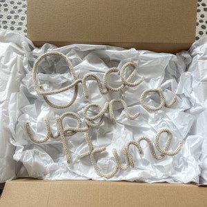 Once Upon a Time Knitted Wire Sign - Etsy