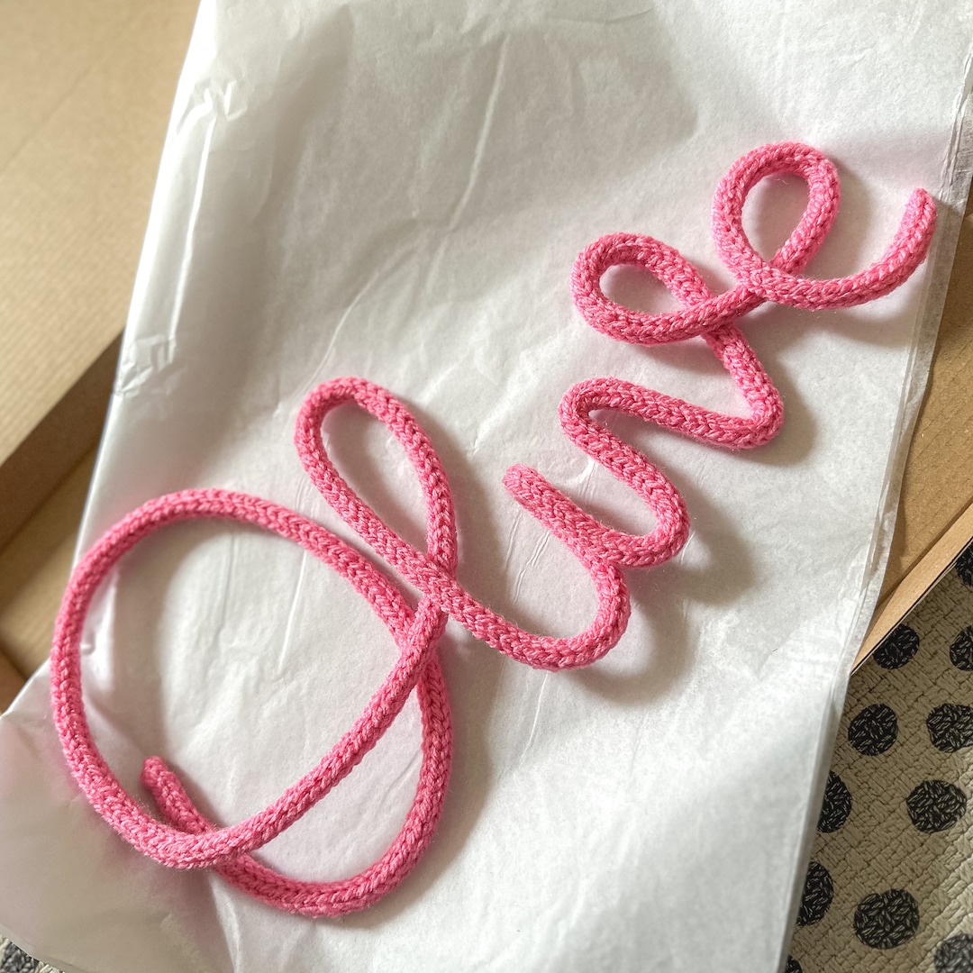 Knitted Wire Name / Sign - Custom - Etsy UK