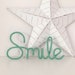 Smile / Smile / Knitted Wire Word / Sign - Etsy