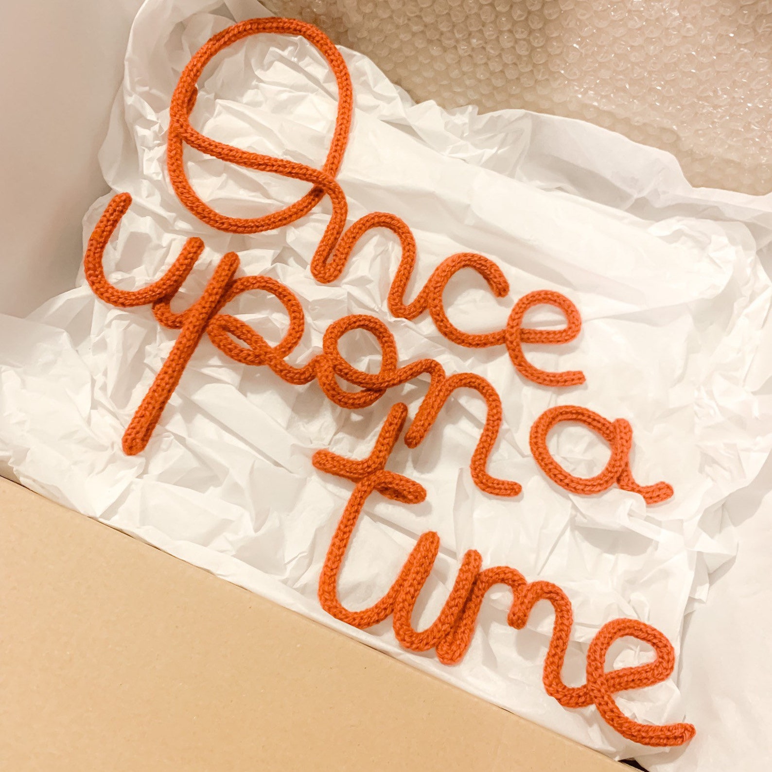 Once Upon a Time Knitted Wire Sign - Etsy