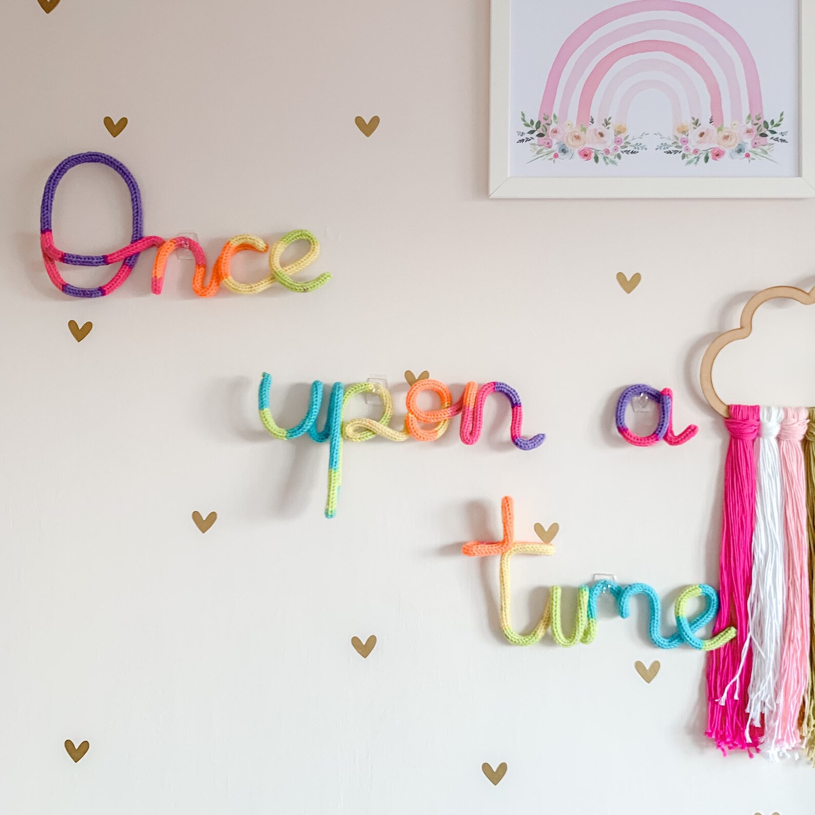 Once Upon a Time Knitted Wire Sign - Etsy