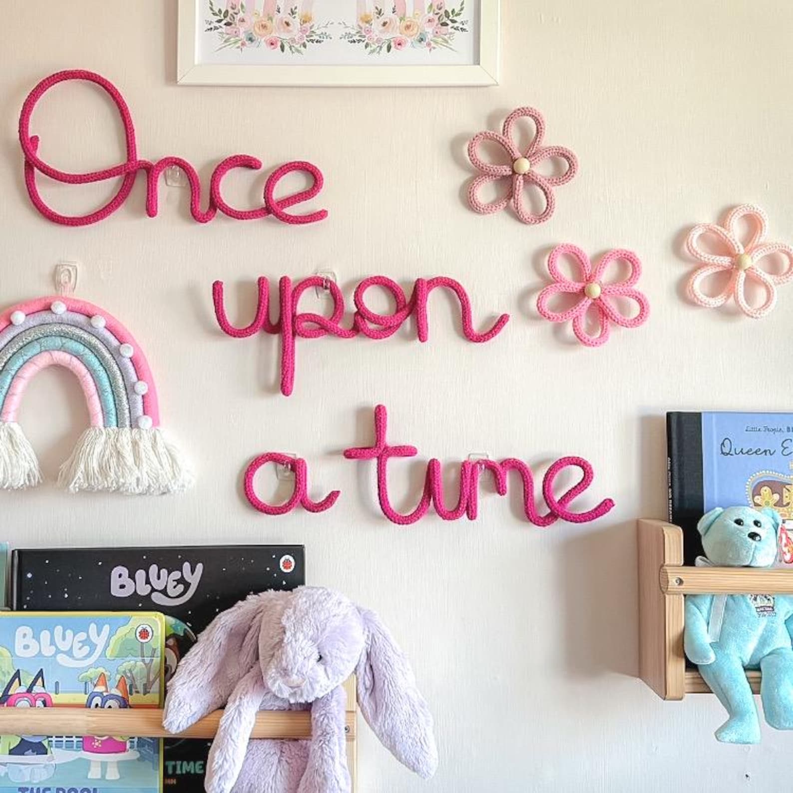 Once Upon a Time - Knitted Wire Sign - Etsy