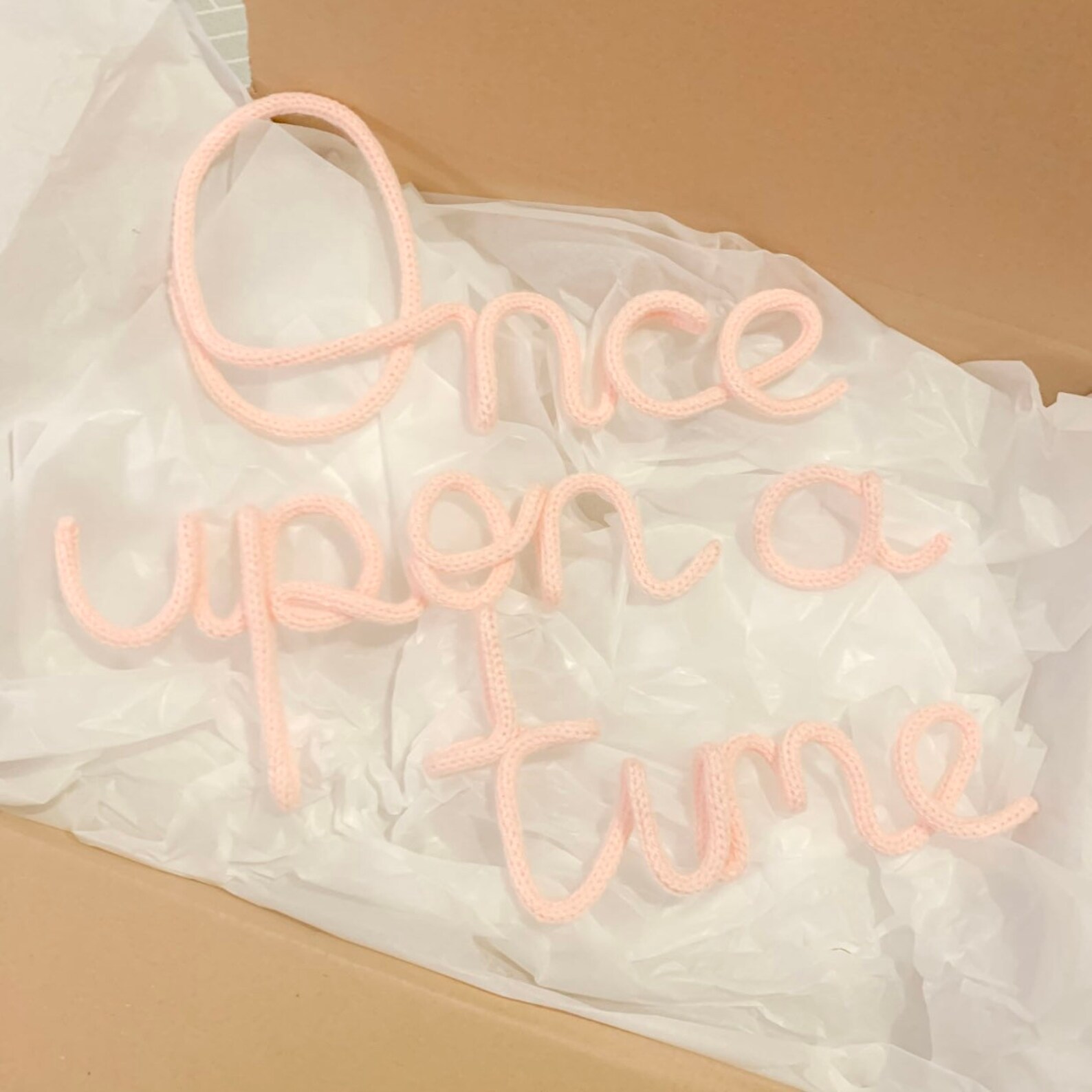 Once Upon a Time Knitted Wire Sign - Etsy