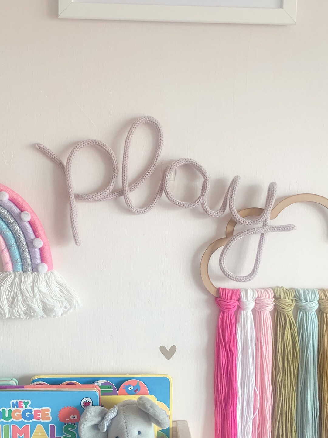 Play Knitted Wire Word Sign / Word - Etsy