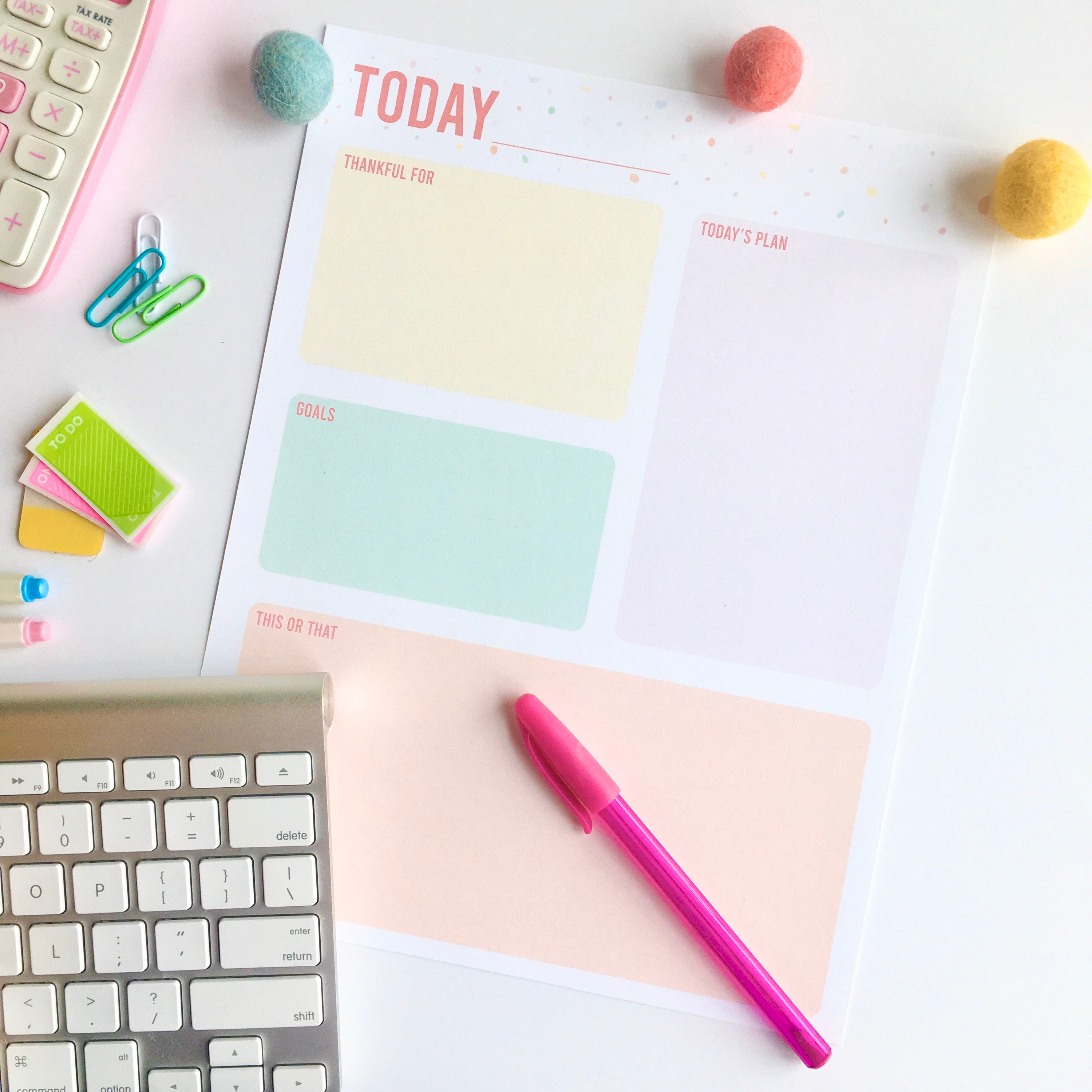 Daily Planner Instant Download Creative - Etsy